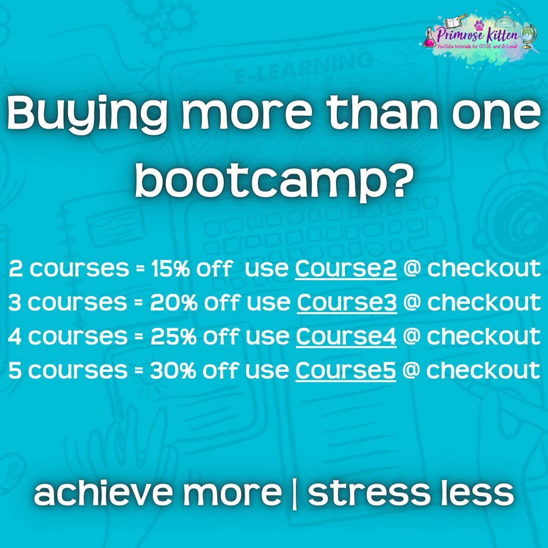 IGCSE Maths (Higher) Revision Bootcamp | Primrose Kitten IGCSE Maths (Higher) Revision Bootcamp | Primrose Kitten